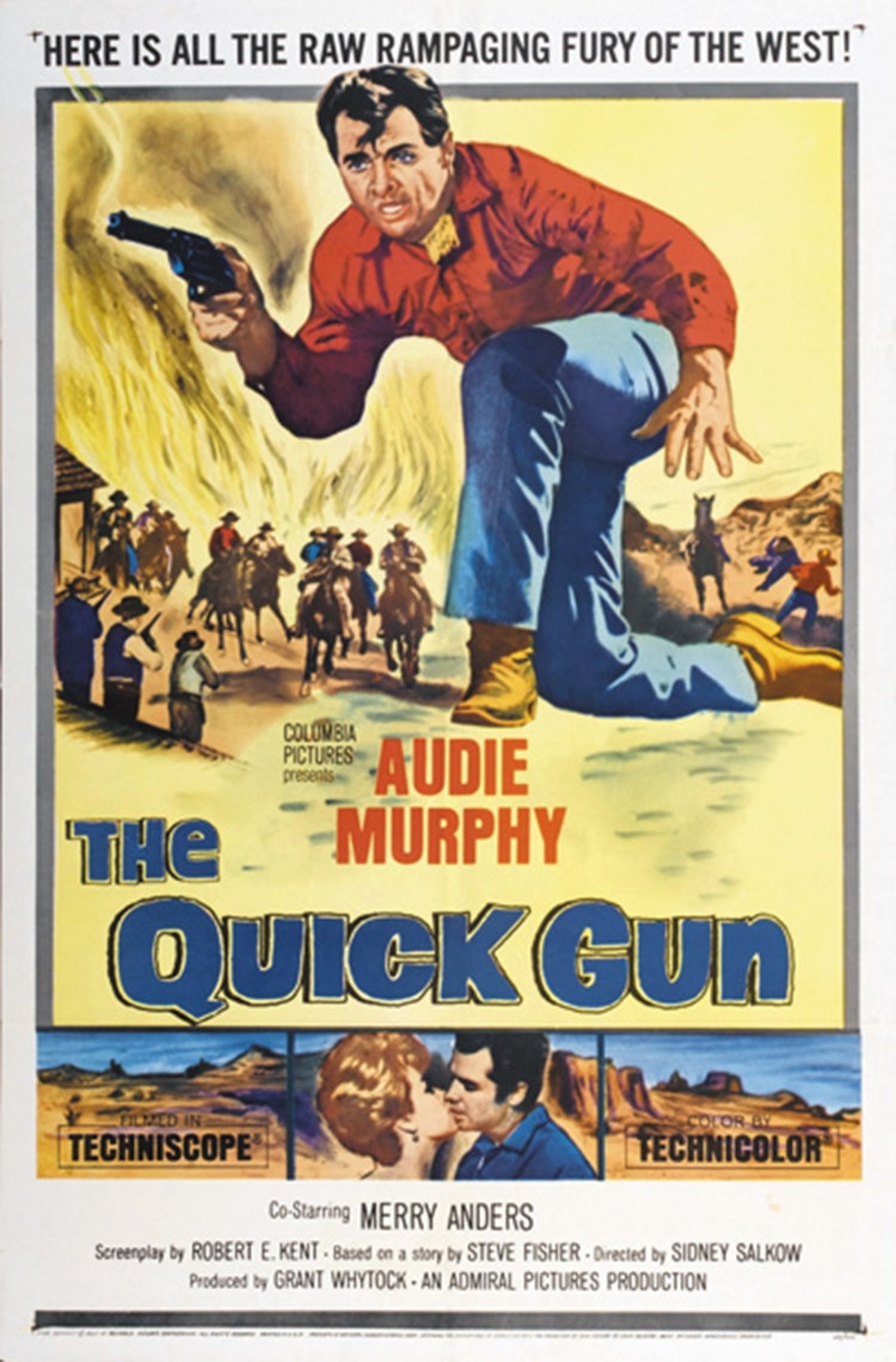 The Quick Gun 1964 Audie Murphy Movie Poster Reprint 18x12 Inches ...