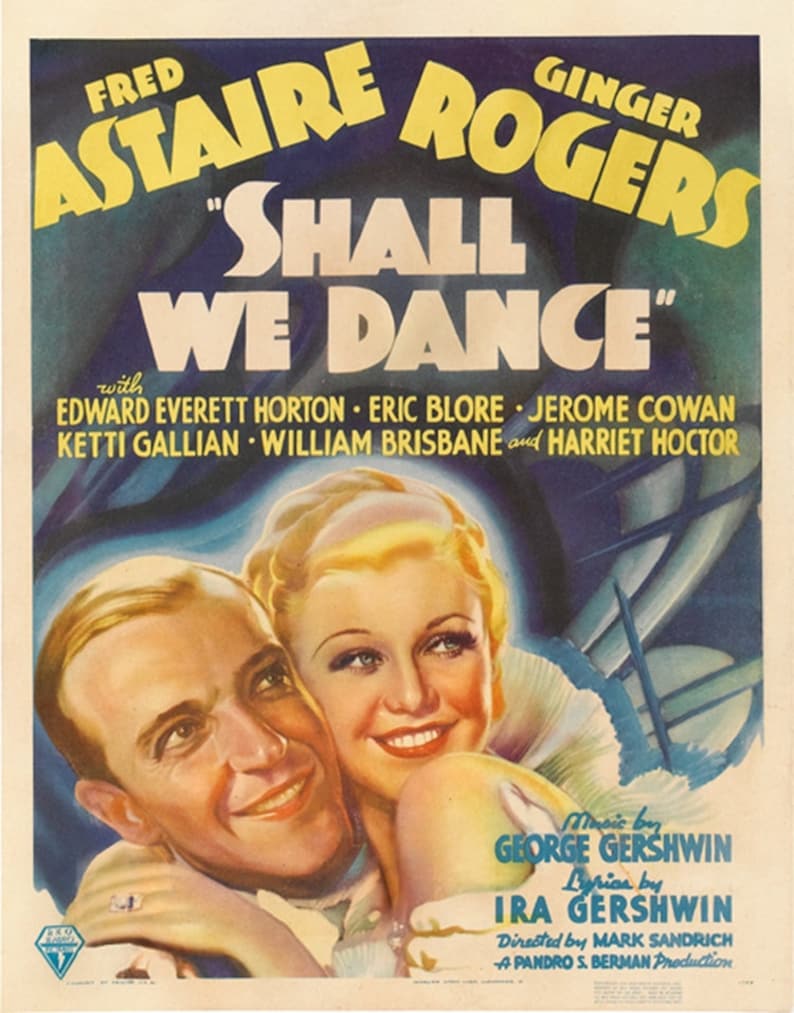 Shall We Dance 1937 Fred Astaire Ginger Rogers Movie Poster - Etsy