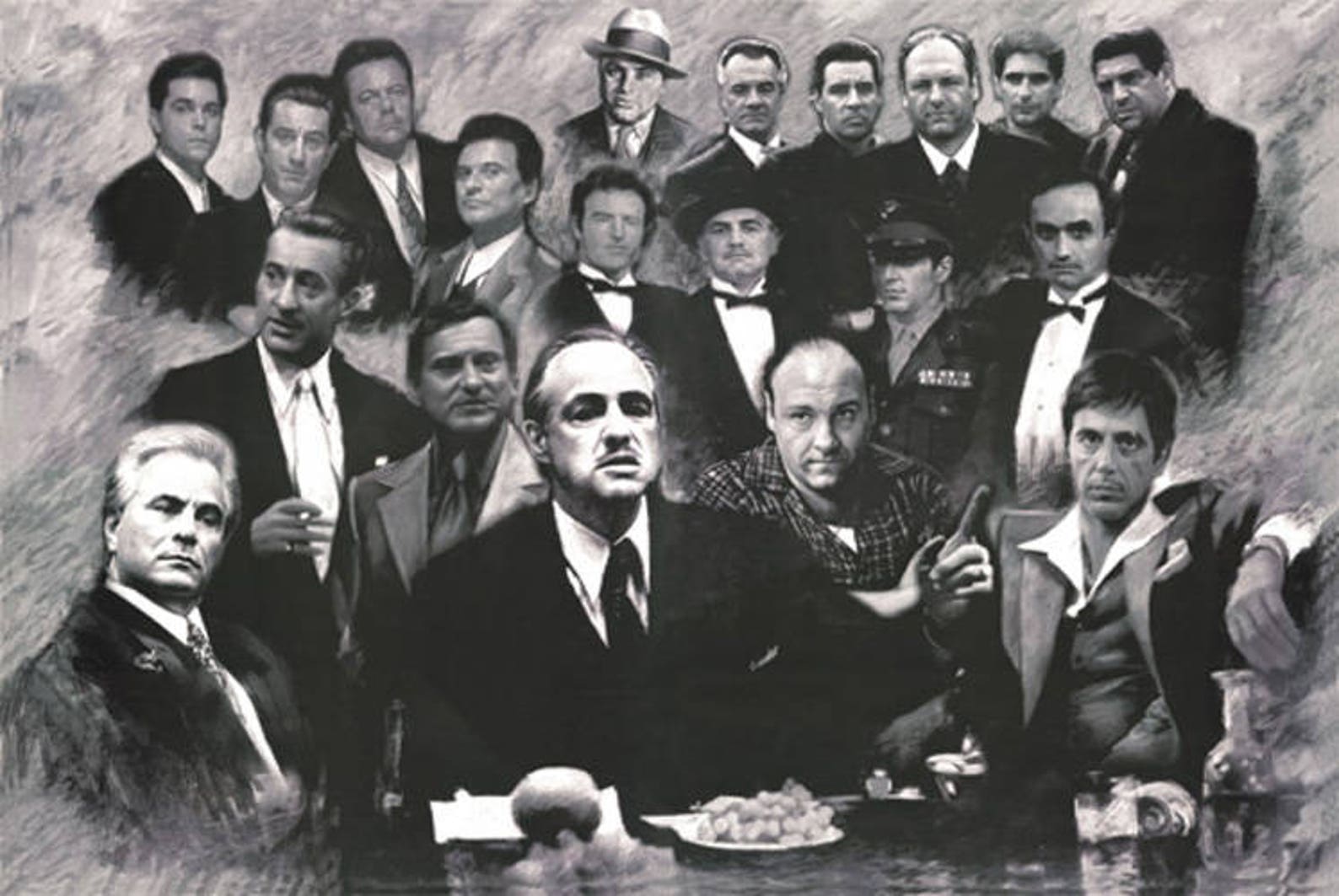 Scarface Soprano Godfather Good Fellas Gotti Mafia #2 Collage - Etsy UK