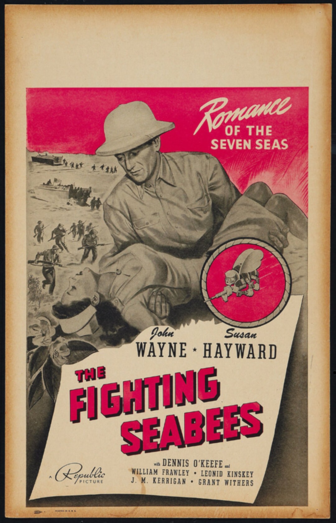 The Fighting Seabees (1944) John Wayne Susan Hayward Movie Poster ...