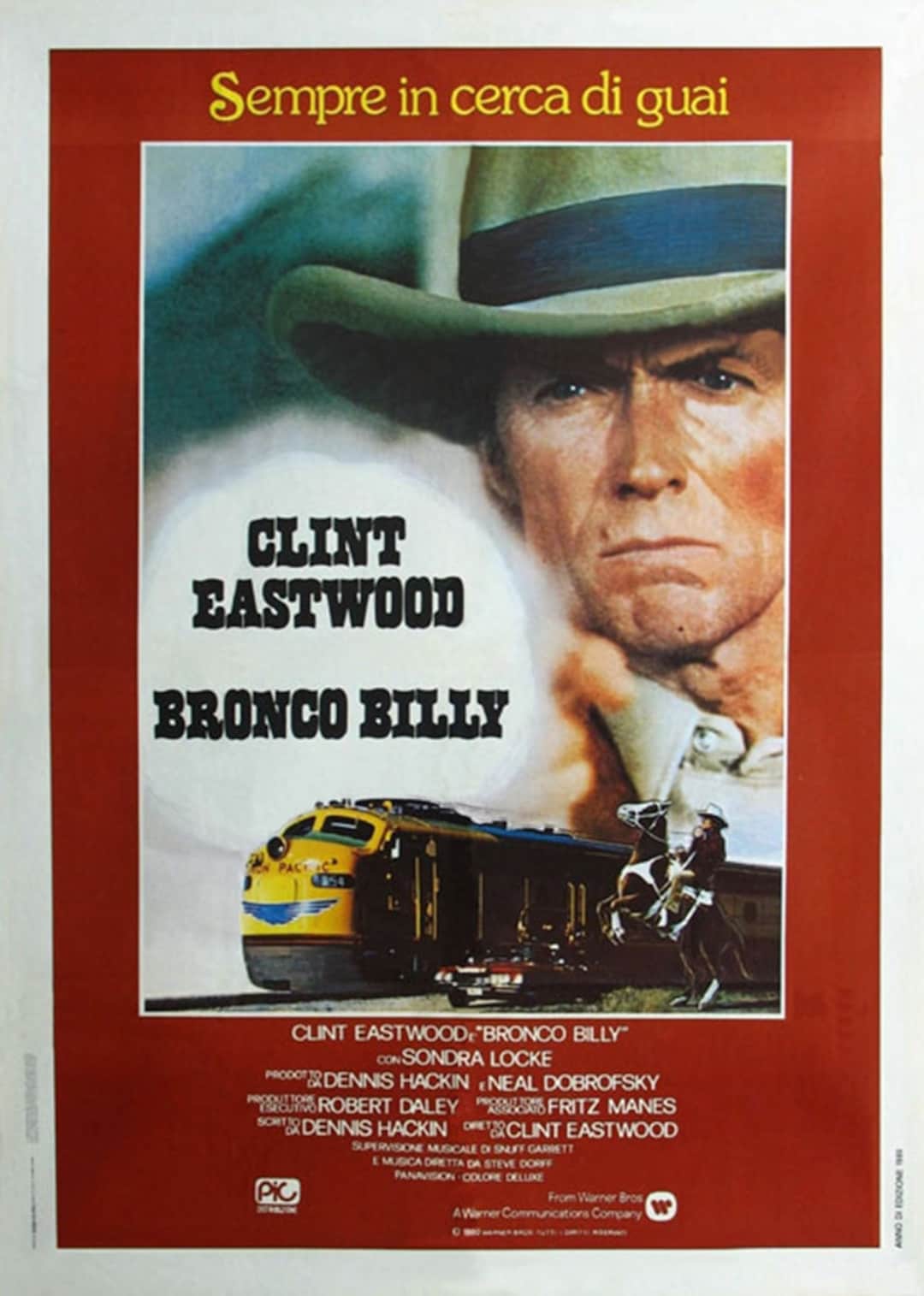 Bronco Billy 1980 Clint Eastwood Cult Movie Poster Reprint 18x12 Inches ...