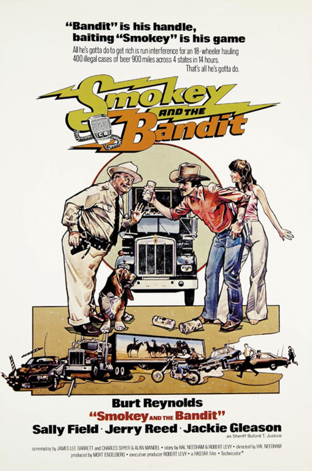 Smokey and the Bandit 1977 Burt Reynolds Movie Poster Reprint 18x12 ...
