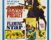 Flaming Star 1960 Elvis Presley Movie Poster Reprint 18x12 - Etsy