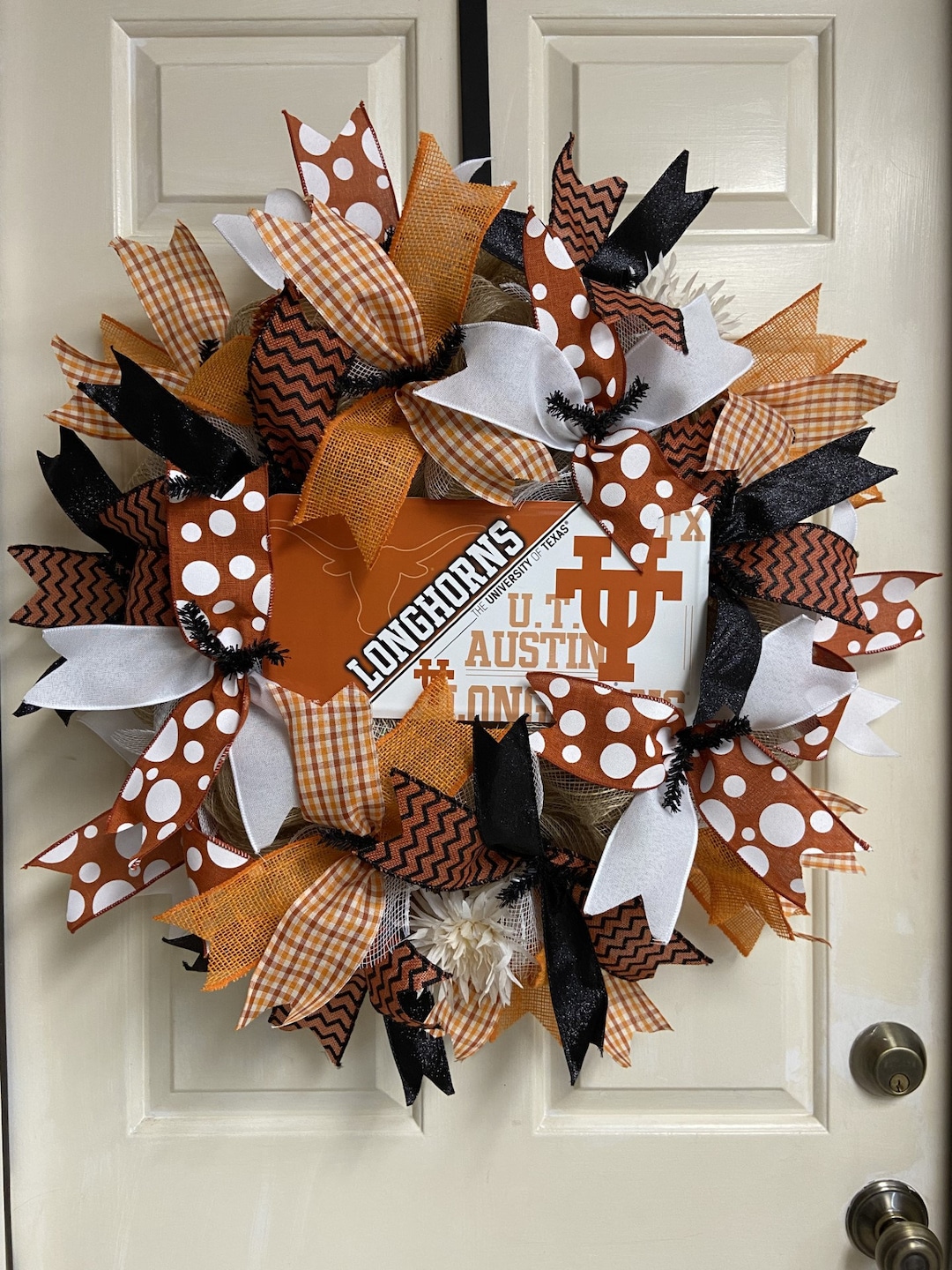UT Wreath, University of Texas Wreath, College Wreath, Longhorn Wreath ...