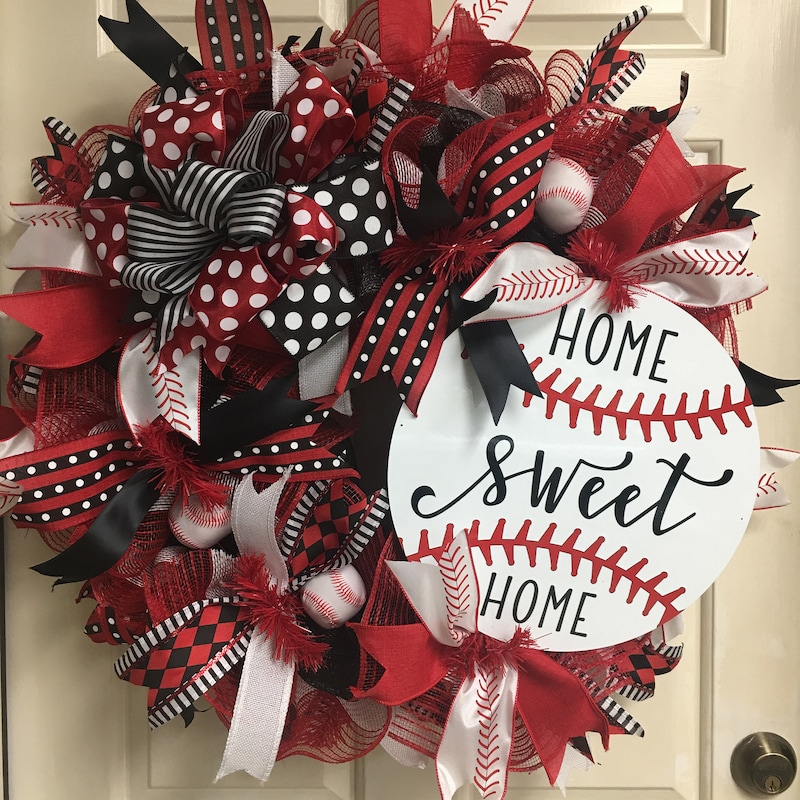 Baseball Wreath - Etsy