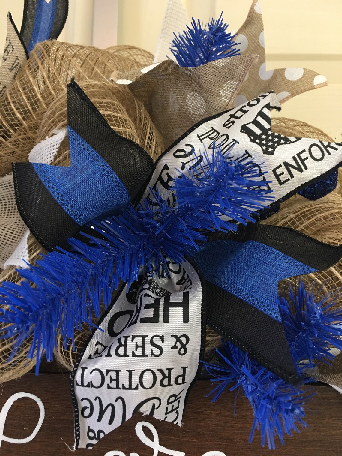 Police Wreath Police Officer Wreath Law Enforcement Wreath | Etsy
