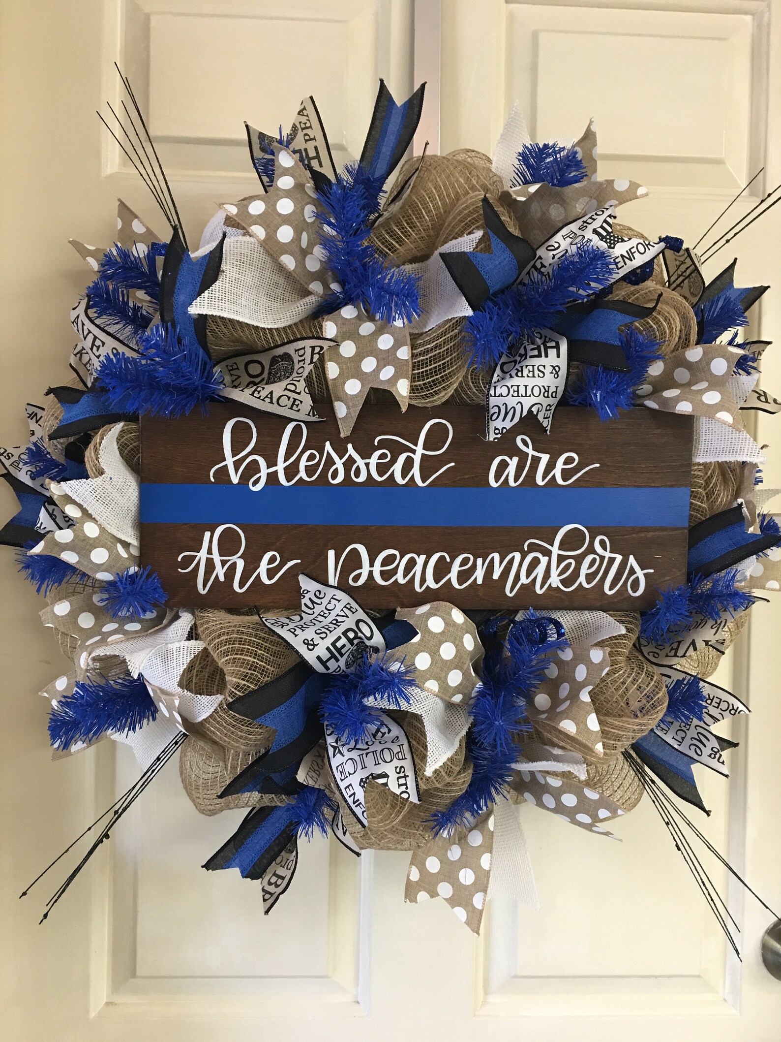 Police Wreath Police Officer Wreath Law Enforcement Wreath - Etsy