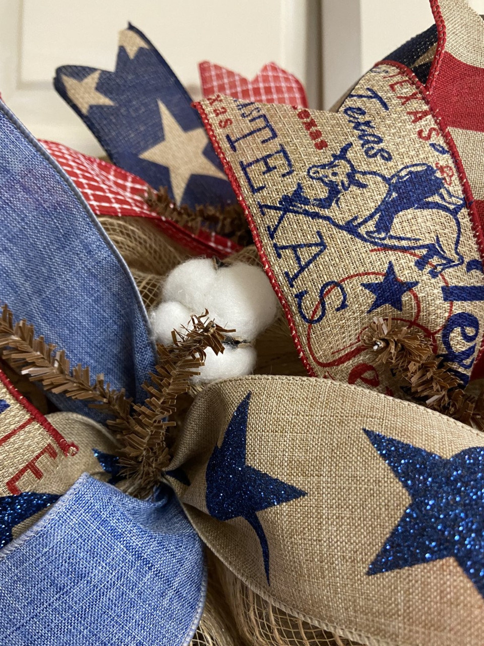 Texas Wreath Welcome Texas Everyday Wreath Red White and | Etsy