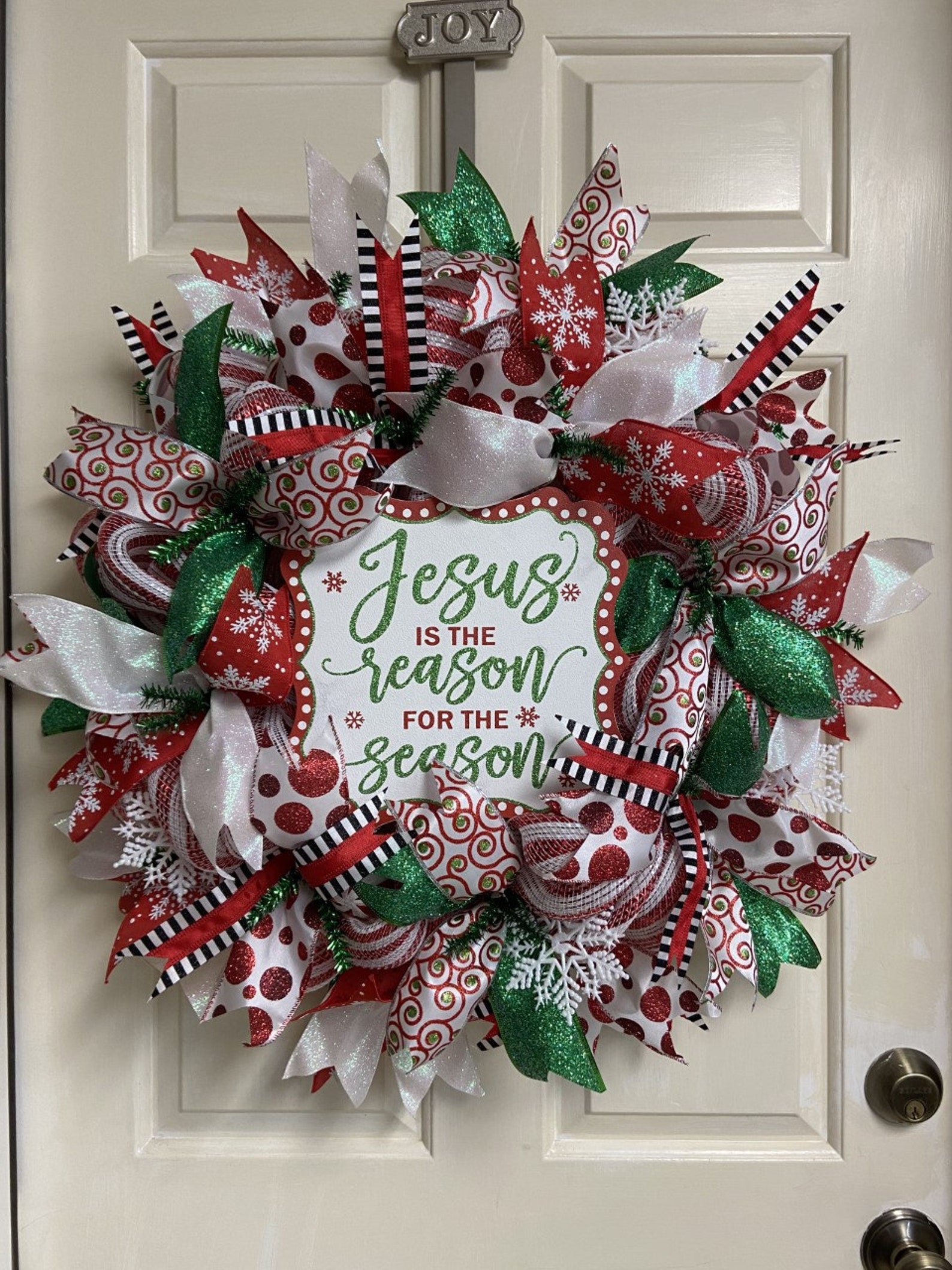 Jesus Wreath Jesus is the Reason Christian Wreath Christmas - Etsy