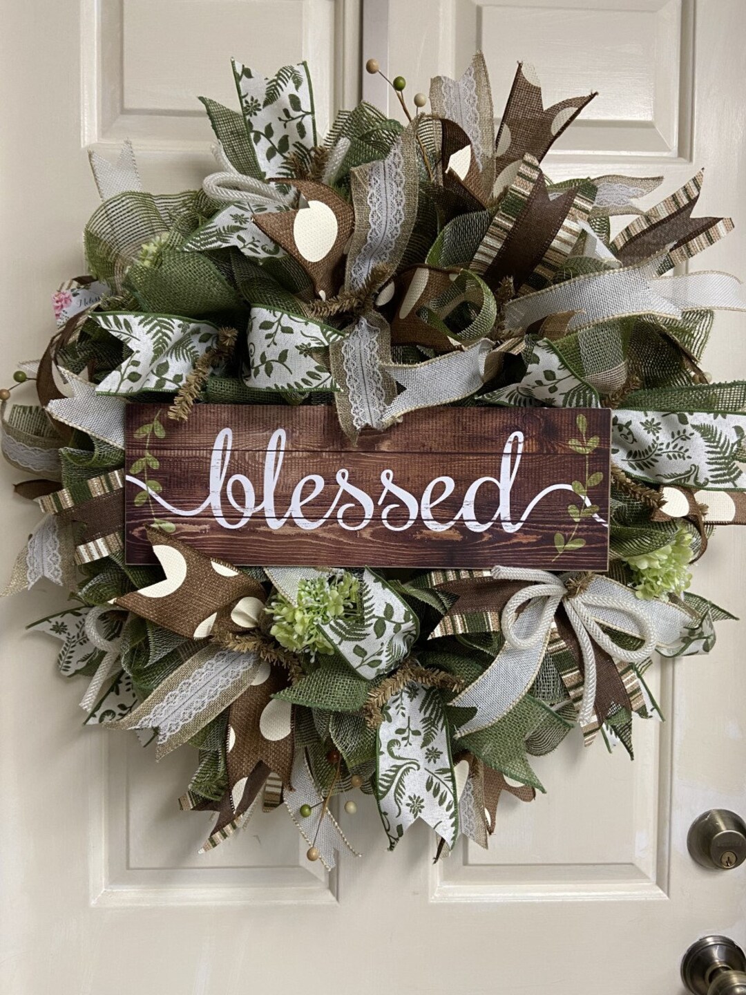 Blessed Wreath, Blessed Christian Wreath, Spring Wreath, Everyday ...