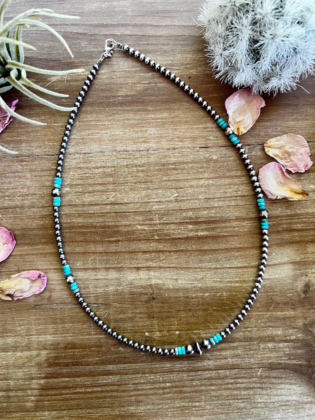 19 Inch Necklace With Navajo Pearl - Etsy
