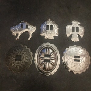 Leather Bolo Necklace Concho Bolo Necklace Long Bolo Necklace ...