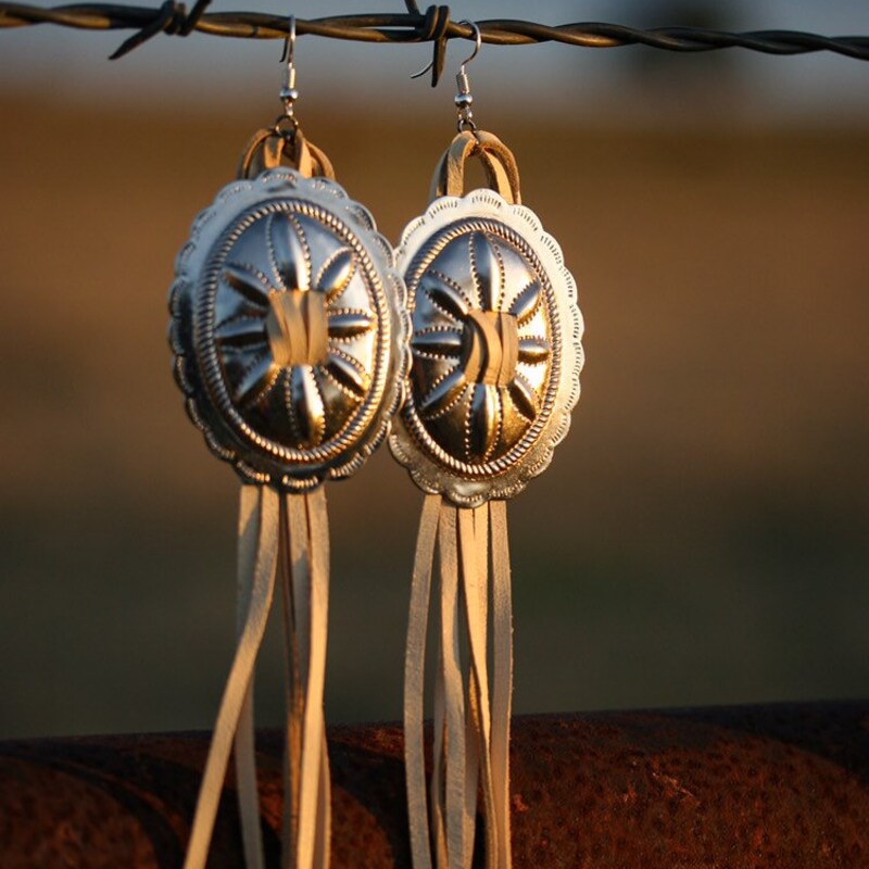 Concho Earrings - Etsy