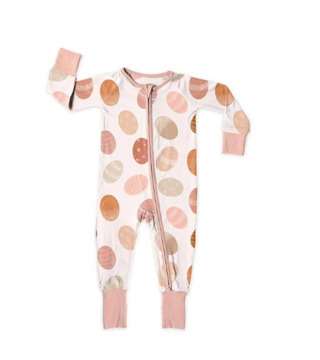 Infant Easter Bunny Bamboo Pajamas; Bamboo Pajamas; Baby Pajamas ...