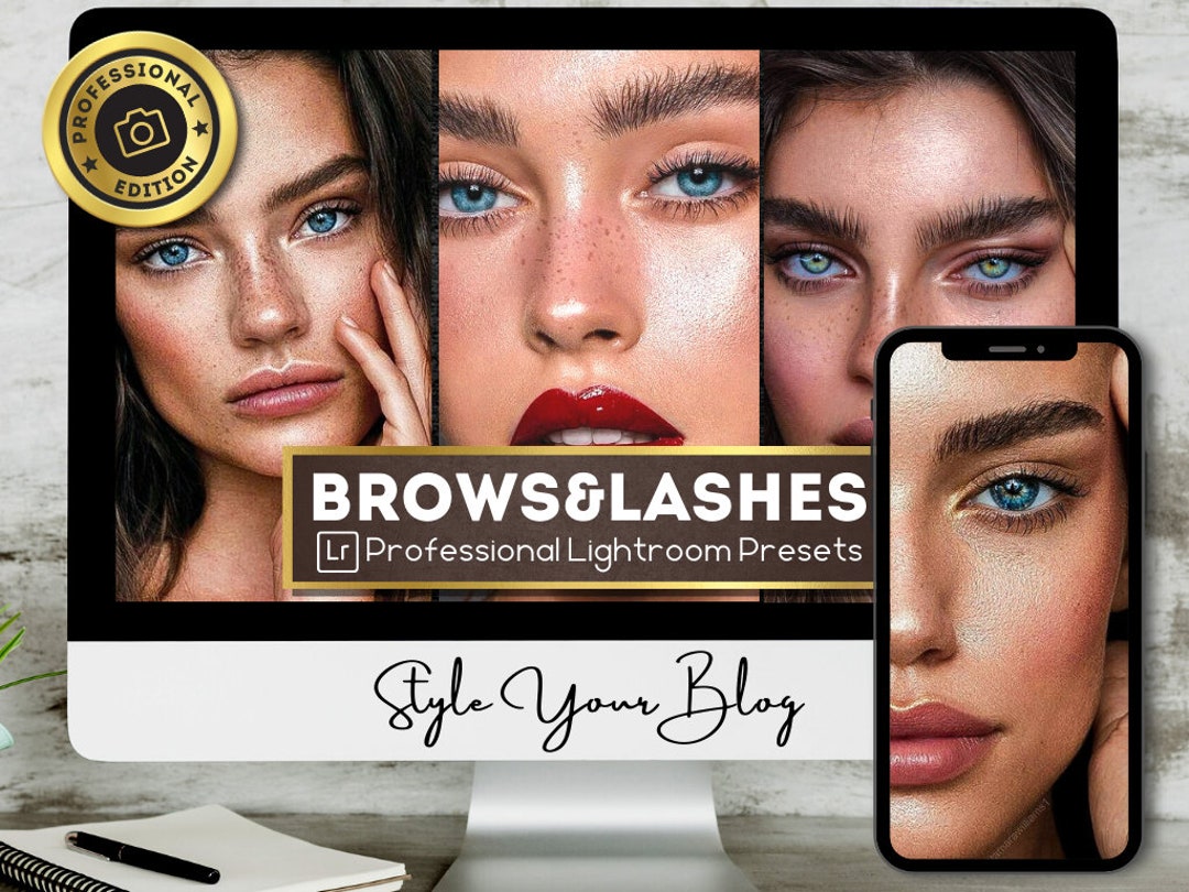 10 BROWS & LASHES Mobile/desktop Presets, Instagram Beauty Salon ...