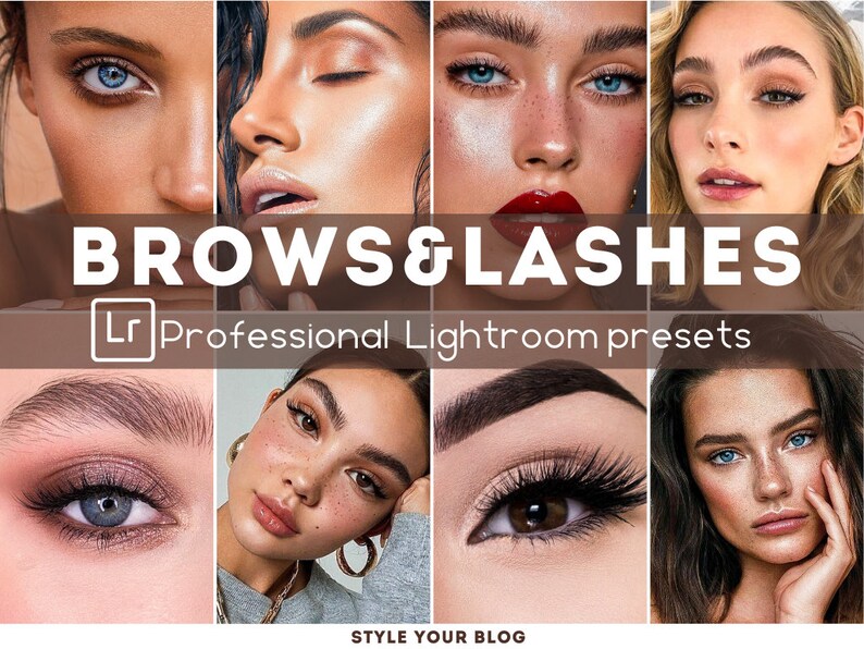 10 BROWS & LASHES Mobile/desktop Presets Instagram Beauty | Etsy