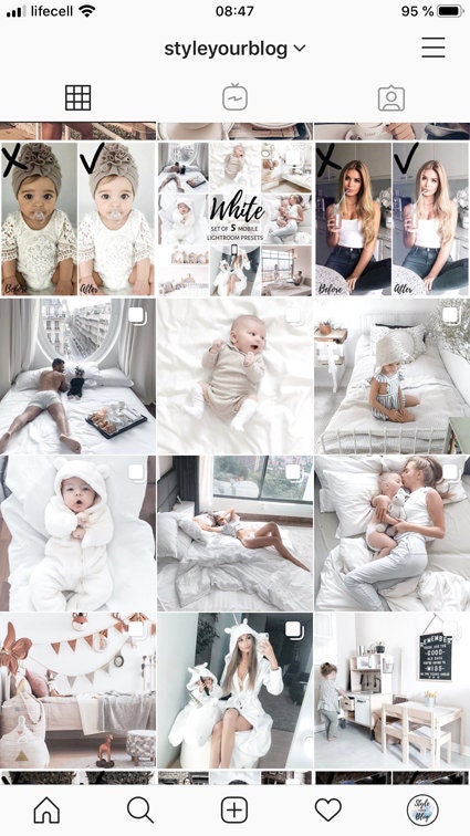 5 Best WHITE Mobile Lightroom Presets Vsco Ir Family Lifestyle | Etsy