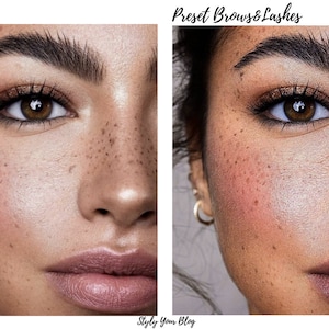 10 BROWS & LASHES Mobile/desktop Presets, Instagram Beauty Salon Lashmaker Filter, Brow Artist ...