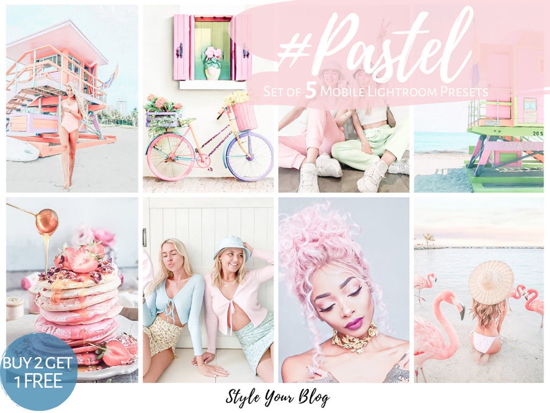Pastel Lightroom Mobile Presets: Soft Light Filters (5 Dng) - Etsy