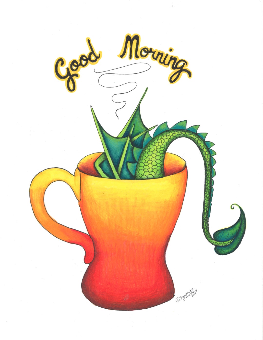 Good Morning Dragon - Etsy