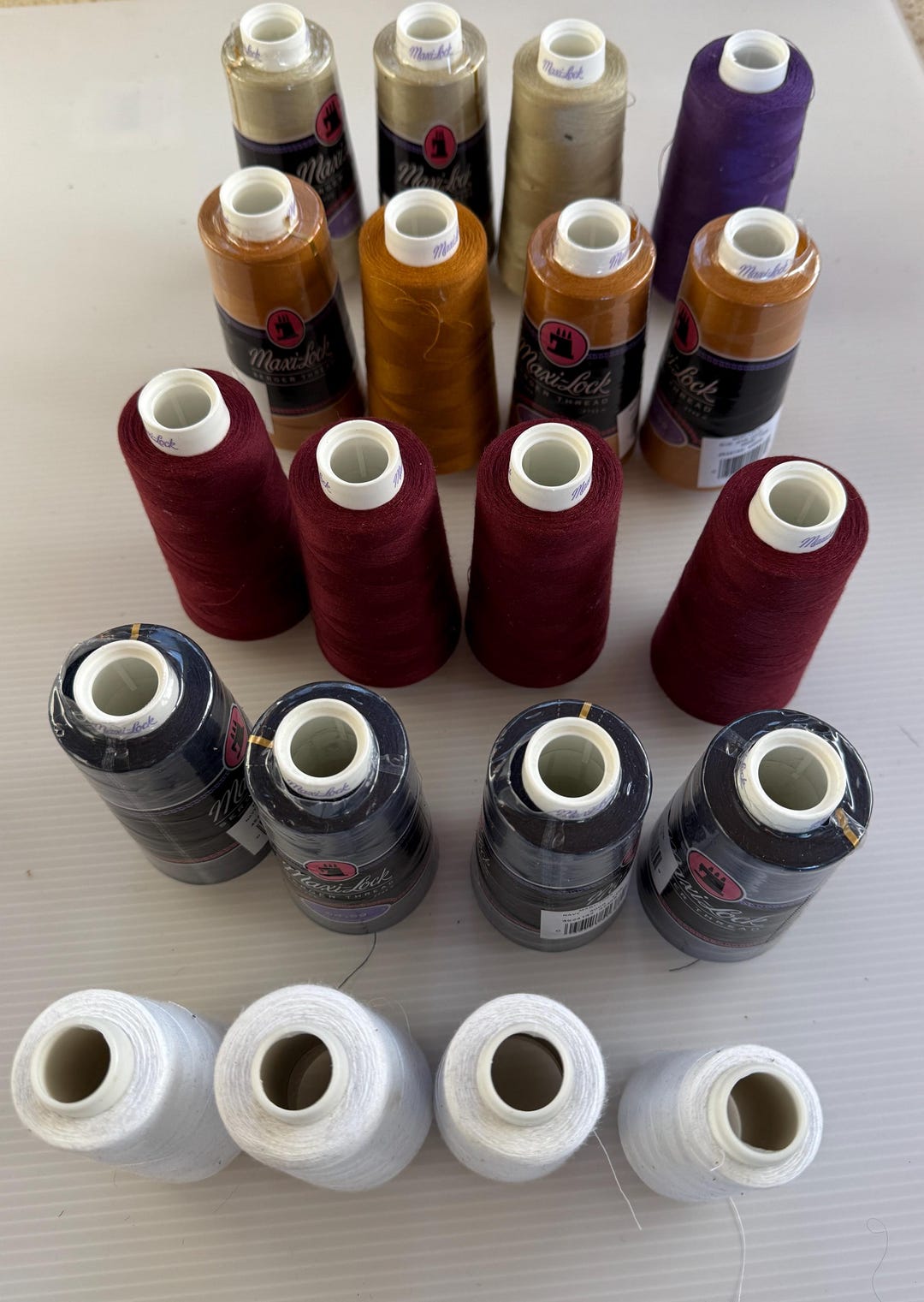 Serger Thread 20 Cones Mixed Pack of New and Used Cones - Etsy
