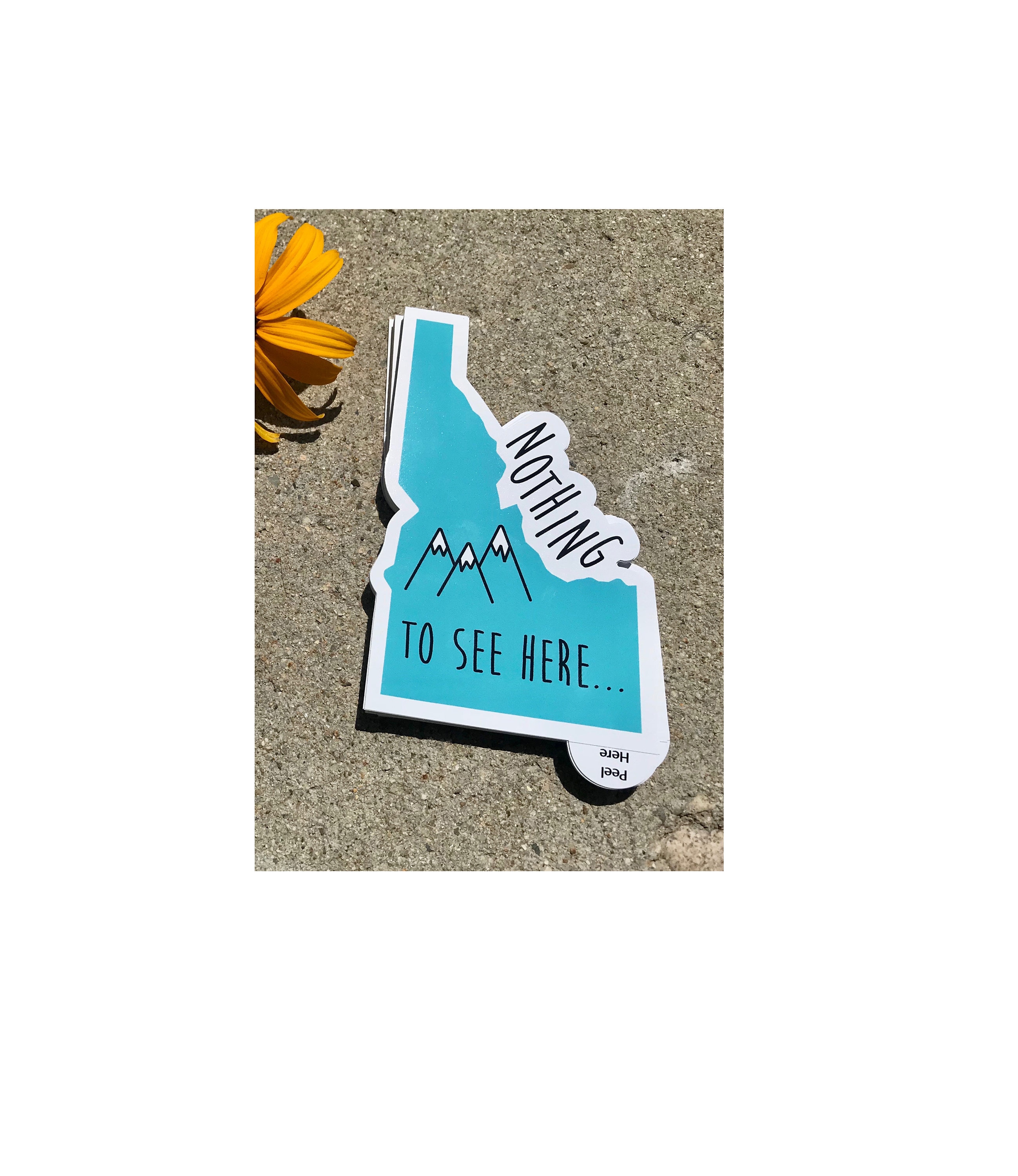 Idaho Nothing to See Sticker, Idaho Mountains, Idaho, Idaho Sticker ...