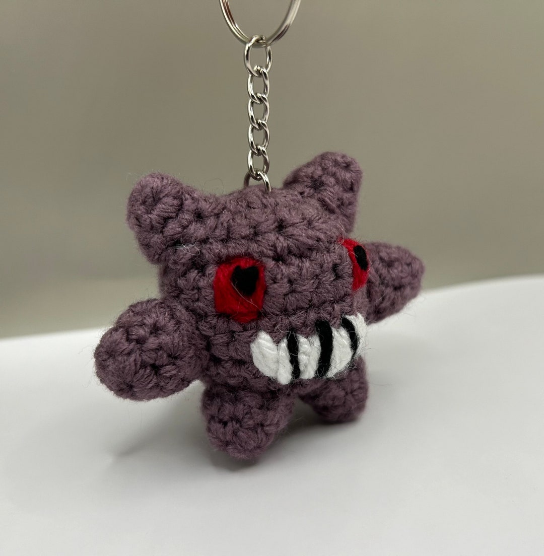 Crochet Gengar Pokemon Plush Keychain - Etsy