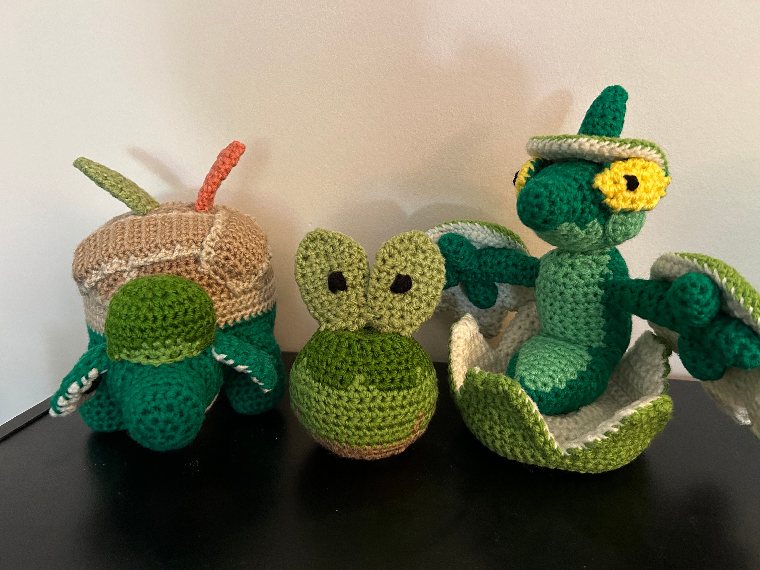 Crochet Applin/flapple/appletun Pokemon Plush - Etsy