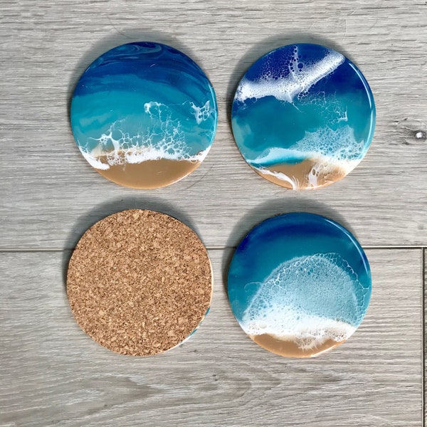 Resin Beach Coasters - Etsy