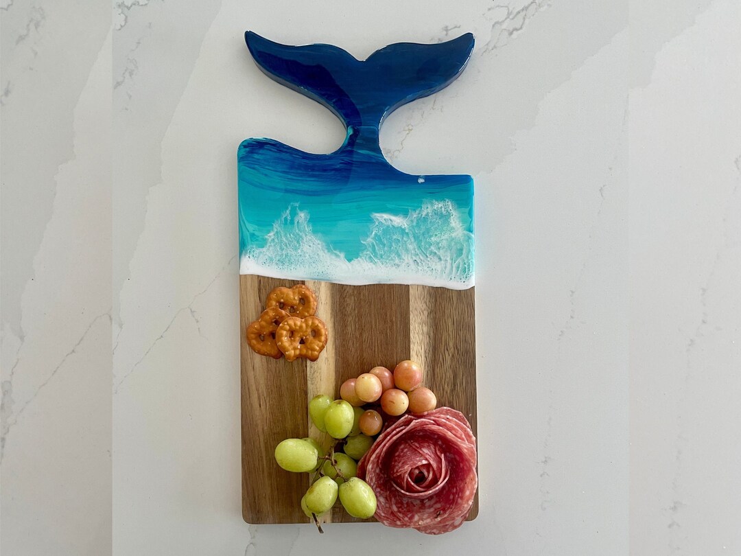 Whale Charcuterie Board, Cheese Board Housewarming Gift, Whale Tail ...