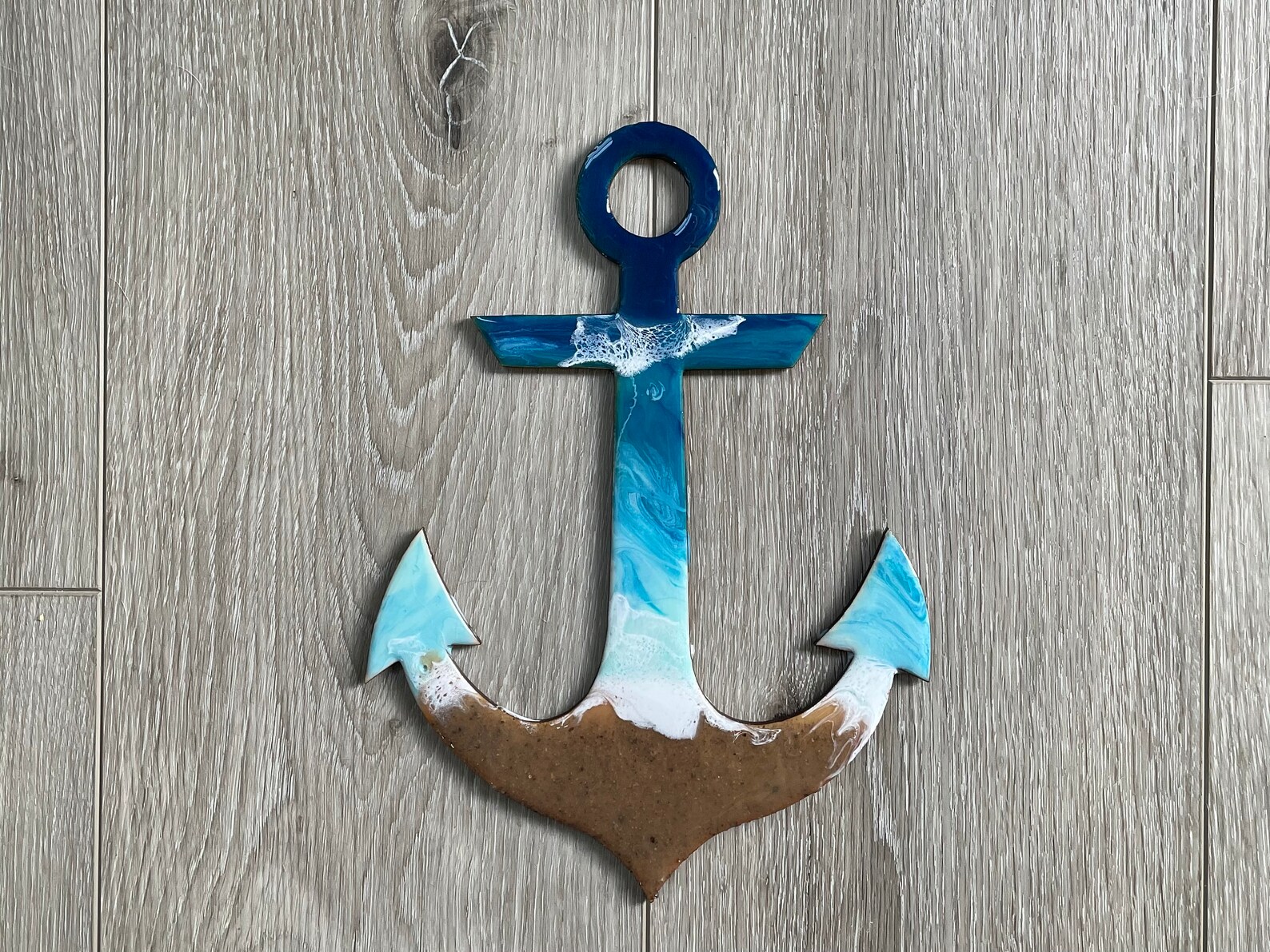 Boat Anchor Wall Decor Beach Resin Art Anchor Kid's | Etsy