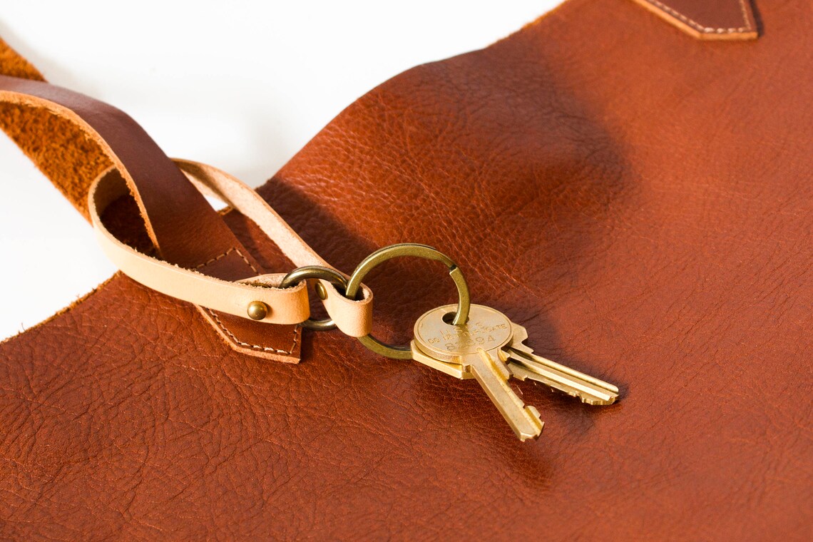 Key Holder, Leather Key Fob, Leather Key Chain, Key Wristlet, Leather ...