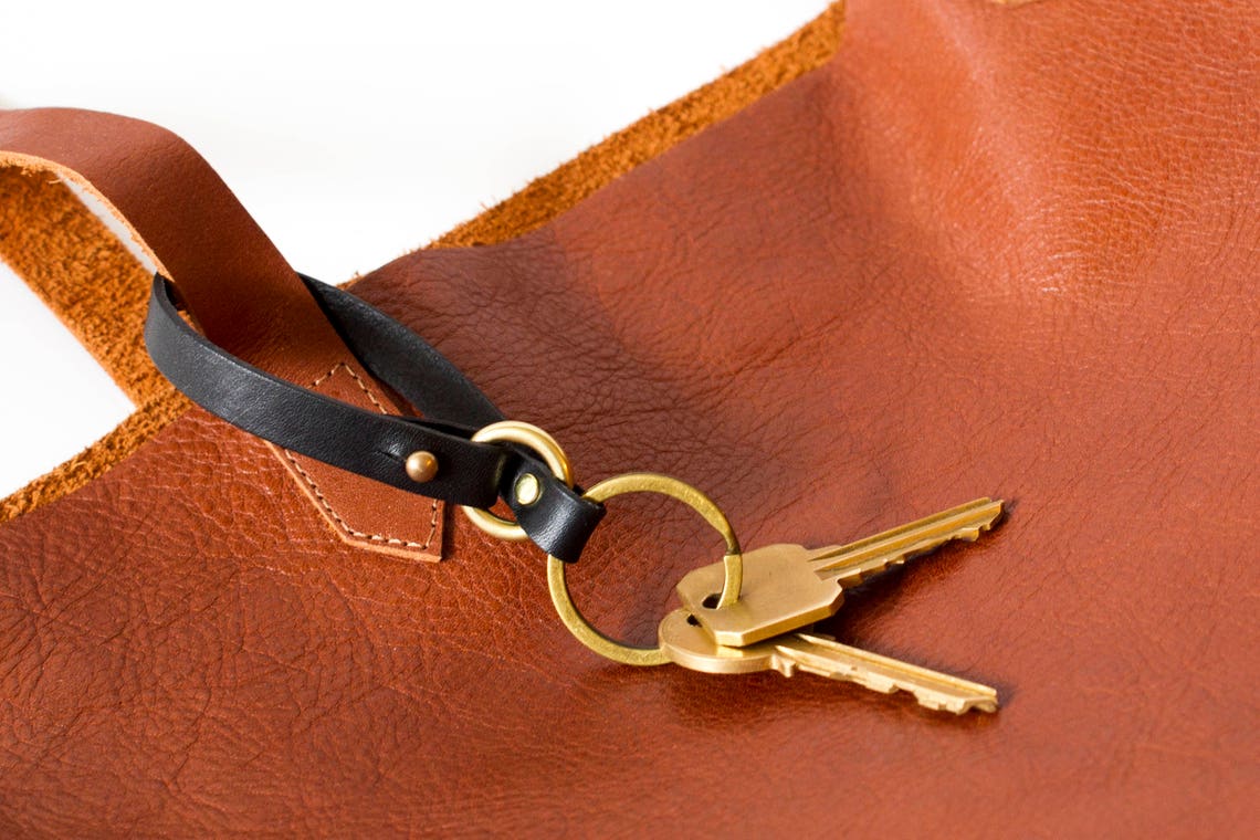 Key Holder, Leather Key Fob, Leather Key Chain, Key Wristlet, Leather ...