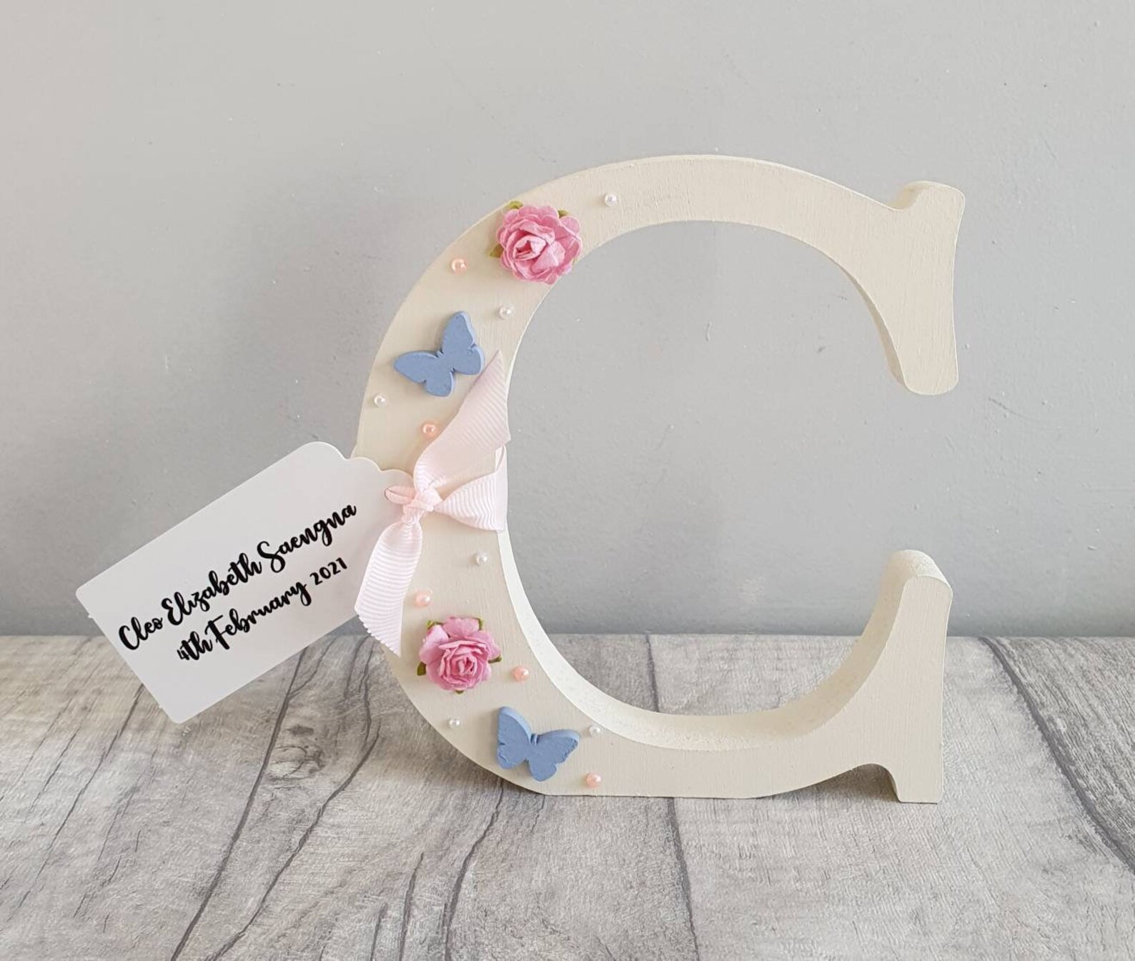 Freestanding Letter Personalised New Baby Gift Nursery - Etsy UK