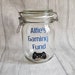 Personalised Glass Money Jar Gaming Fund Jar Money Saving Jar Money Box ...