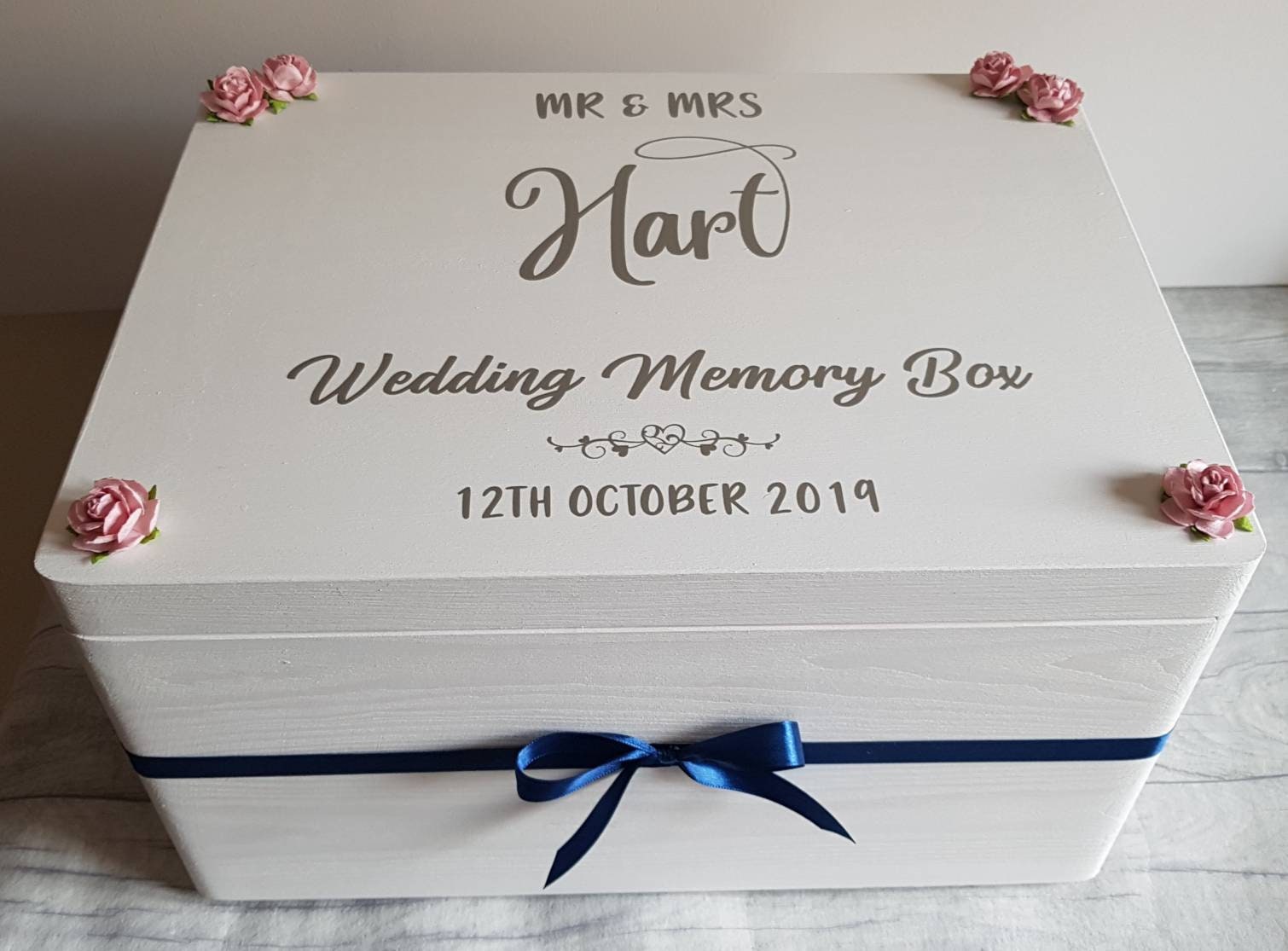 Personalised Wedding Keepsake Box Wedding Memory Box | Etsy