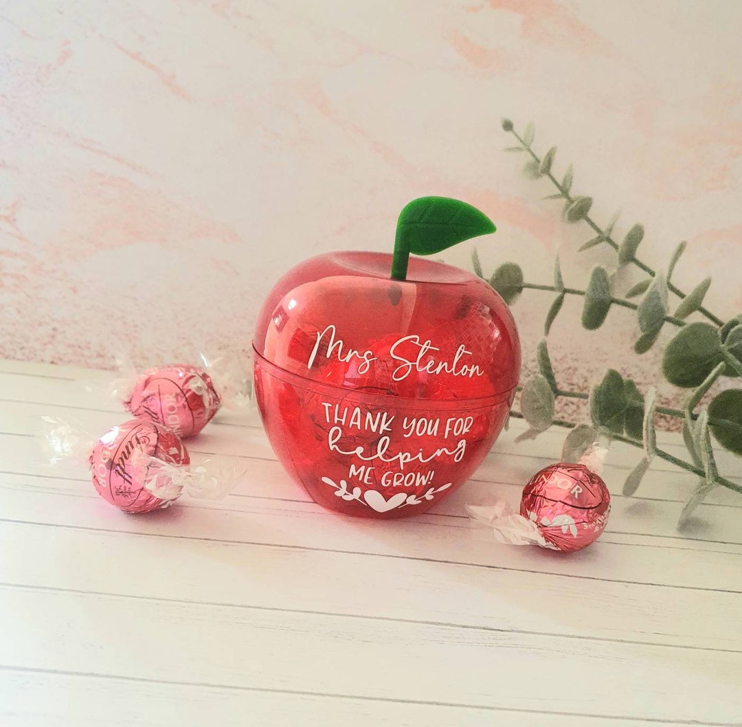Personalised Teacher Gift - Fillable Apple - Etsy