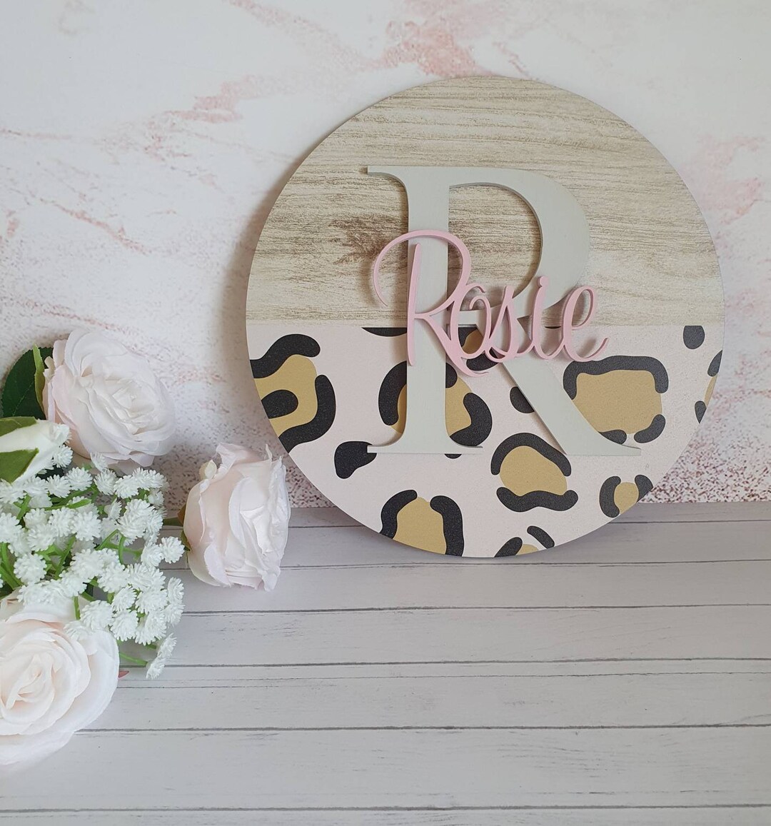 Personalised Leopard Print Sign Girls Room Decor - Etsy