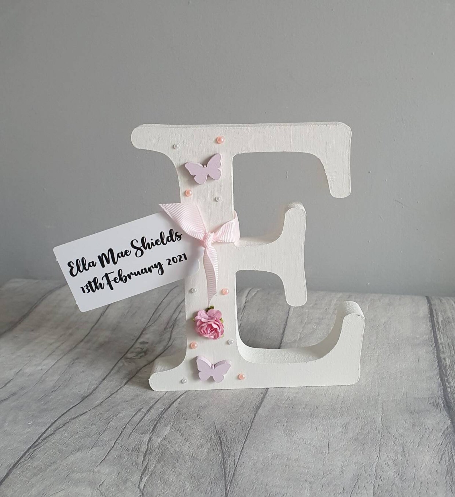Freestanding Letter Personalised New Baby Gift Nursery - Etsy UK