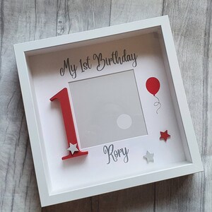 Personalised 1st Birthday Keepsake Photo Frame - First Birthday Gift ...