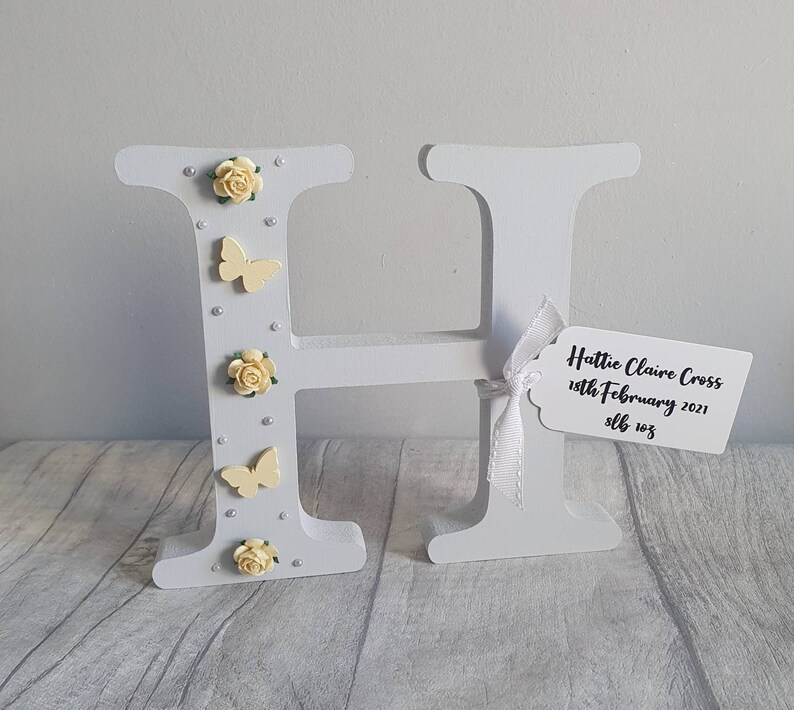 Freestanding Letter Personalised New Baby Gift Nursery - Etsy UK