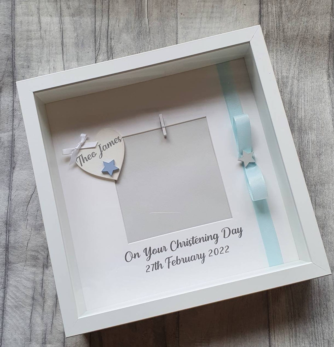 Personalised Christening Gift - Christening Frame - Etsy UK