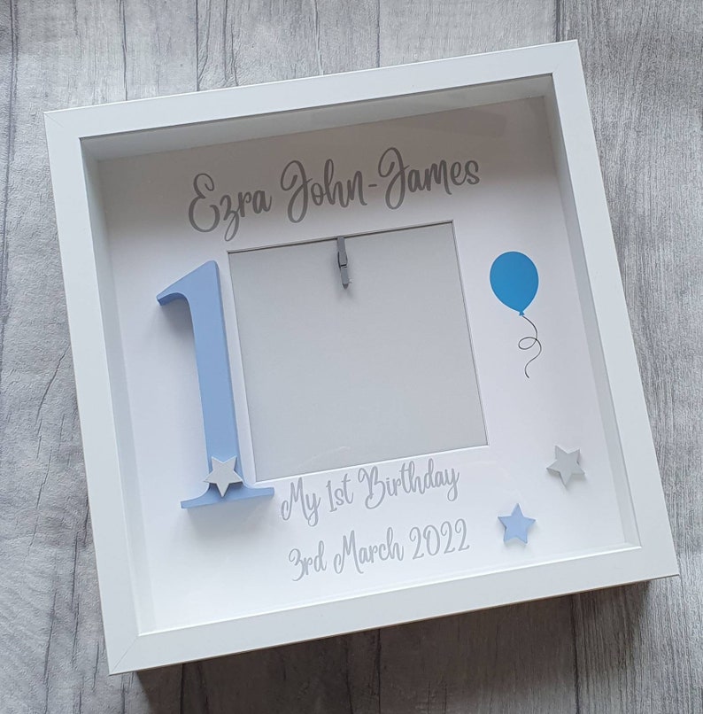 Personalised 1st Birthday Keepsake Photo Frame - First Birthday Gift ...