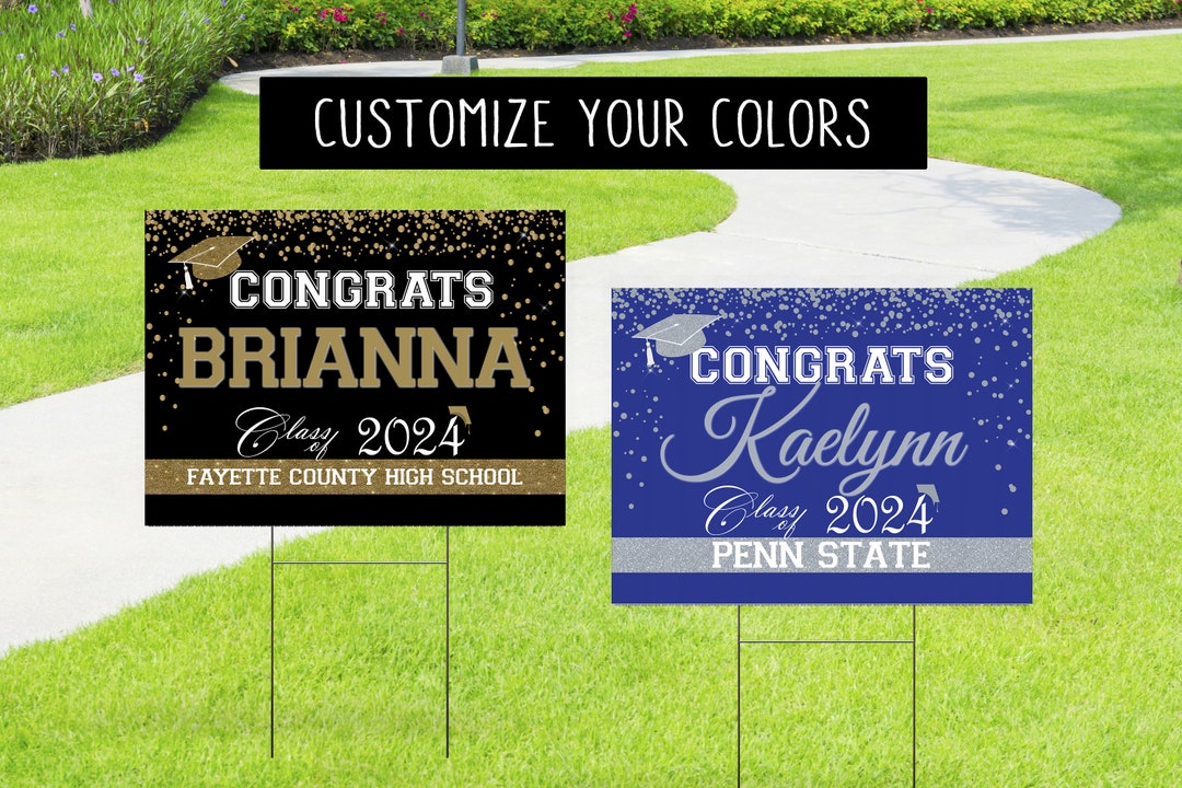 Graduation Senior Sign 2026 - Graduate Yard Sign - Graduation ...