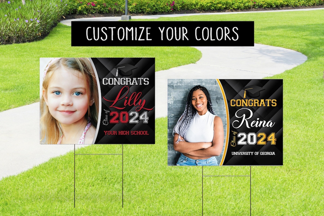 Graduation Senior Sign 2023 - Graduate Yard Sign - Graduation ...