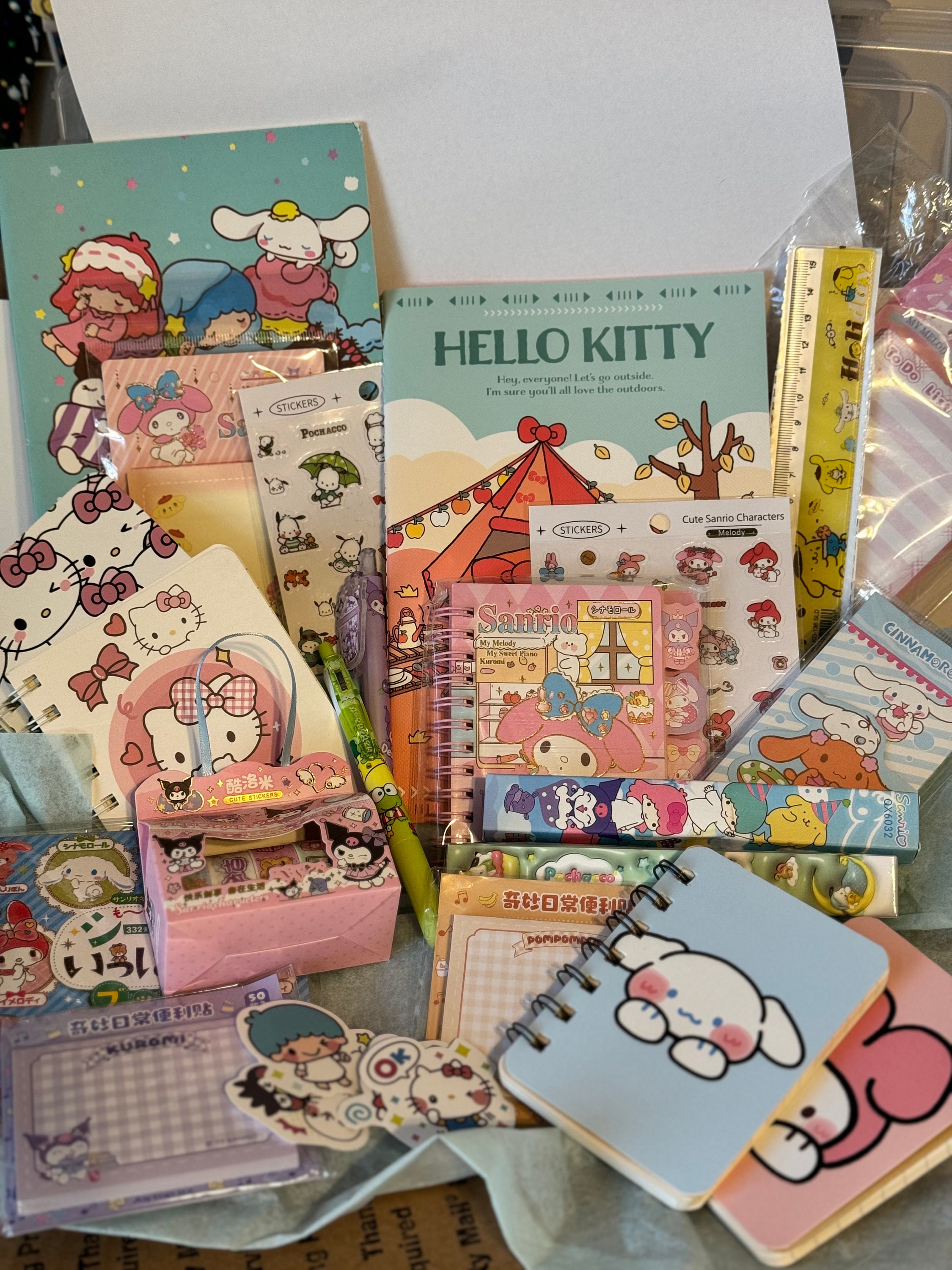 Sanrio Stationery Mystery Box, Kawaii Grab Bag, Cute Gifts Set for ...