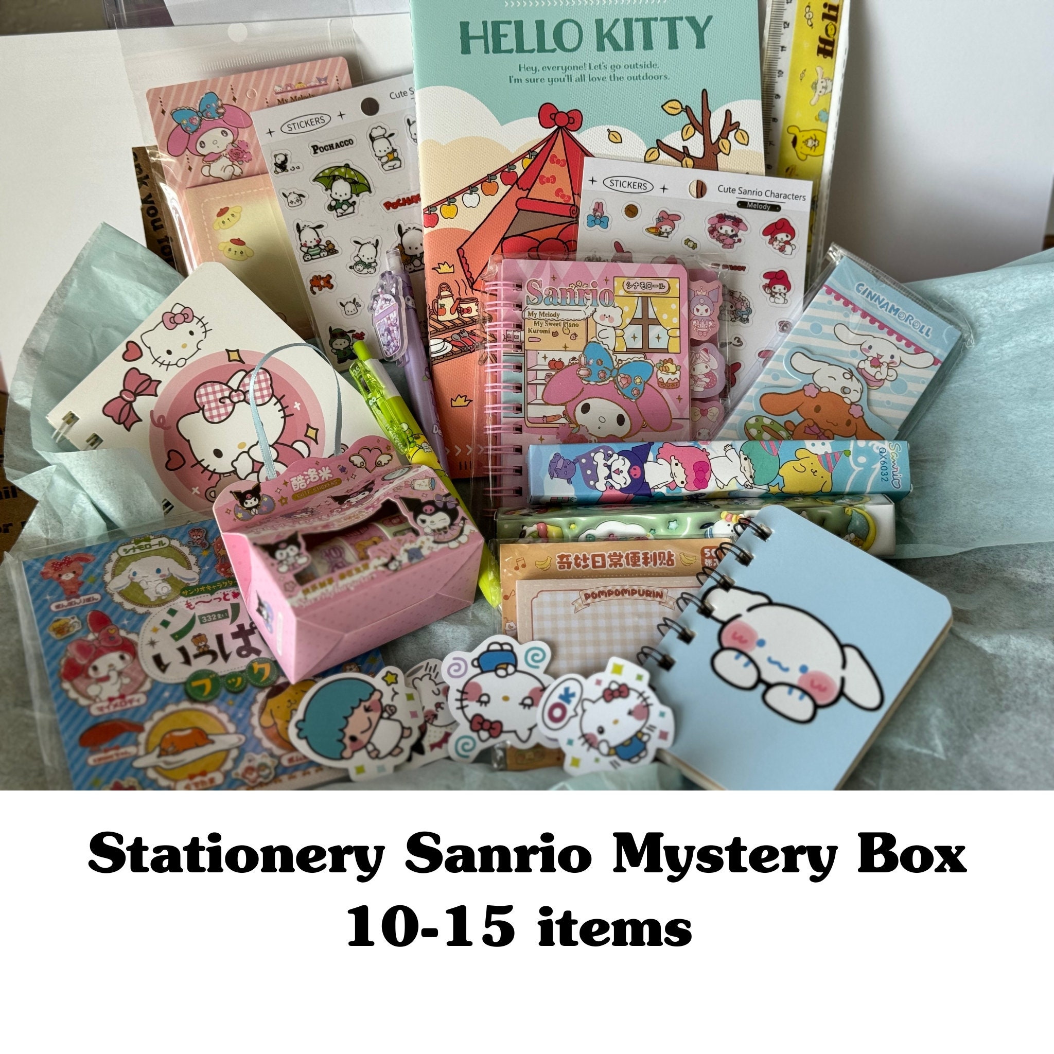 Sanrio Stationery Mystery Box, Kawaii Grab Bag, Cute Gifts Set for ...