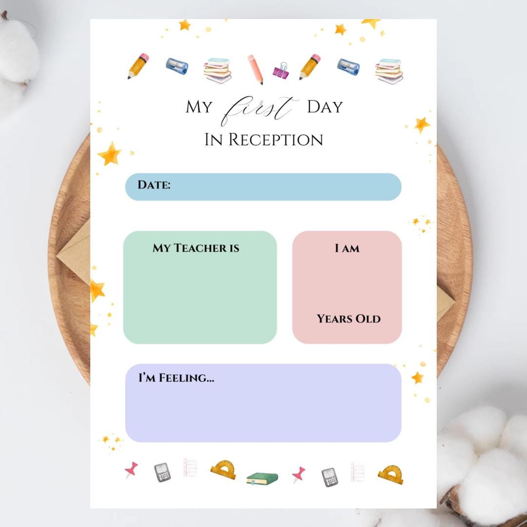 Printable School Memories | First Day of School Keepsake | Primary ...