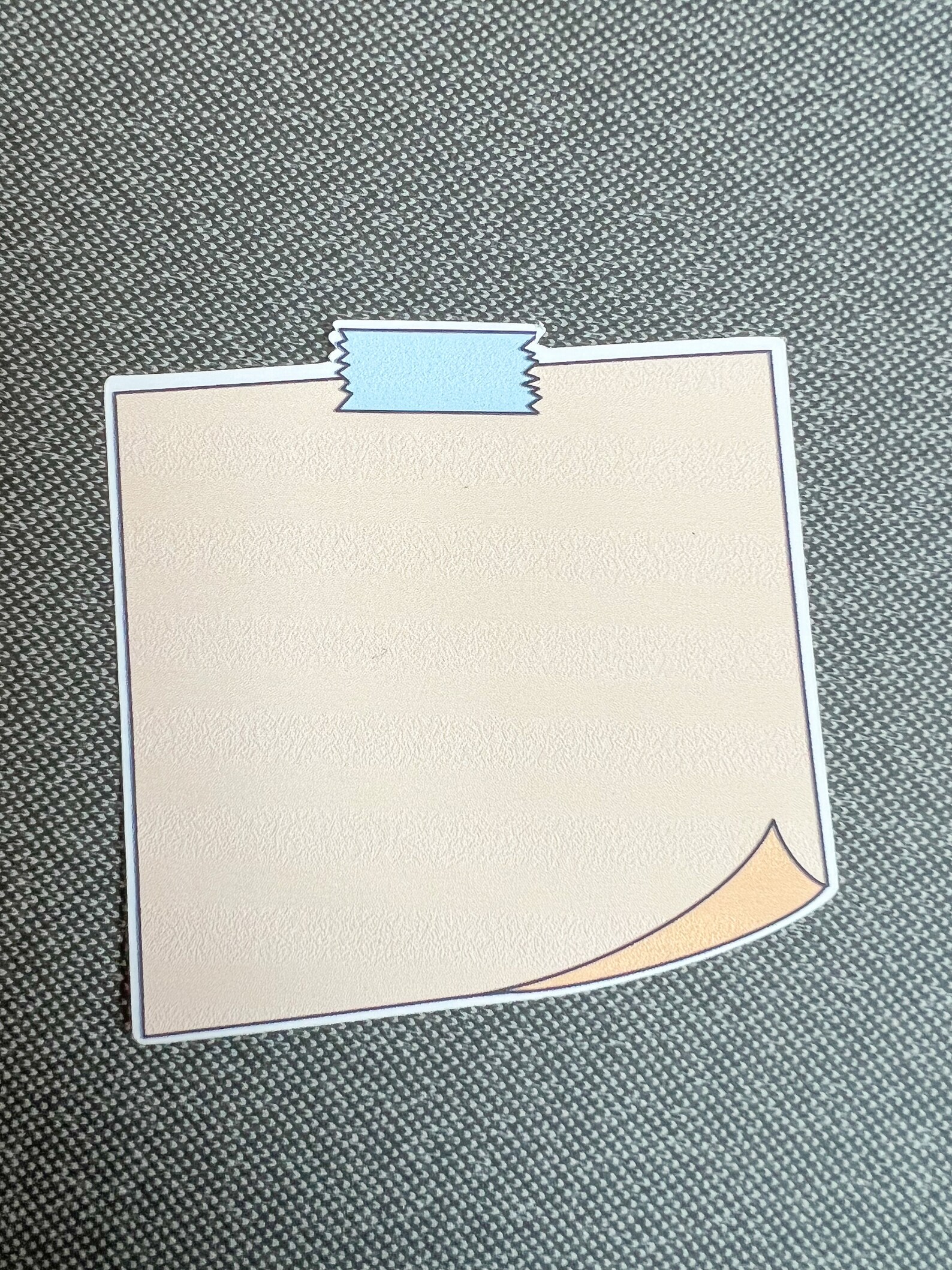 Blank Sticky Note sticker - Etsy