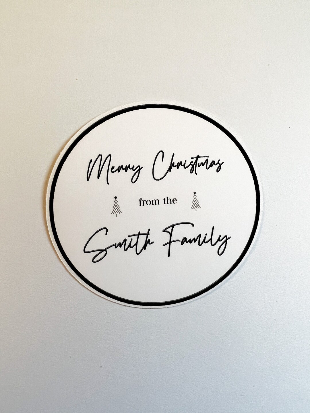 CUSTOM NAME Family Christmas Sticker Pack 10 Stickers per - Etsy